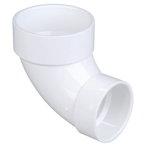 DWV-90 deg Reducing Closet Elbow, 3x4 in, Hub, PVC, Domestic | First Supply