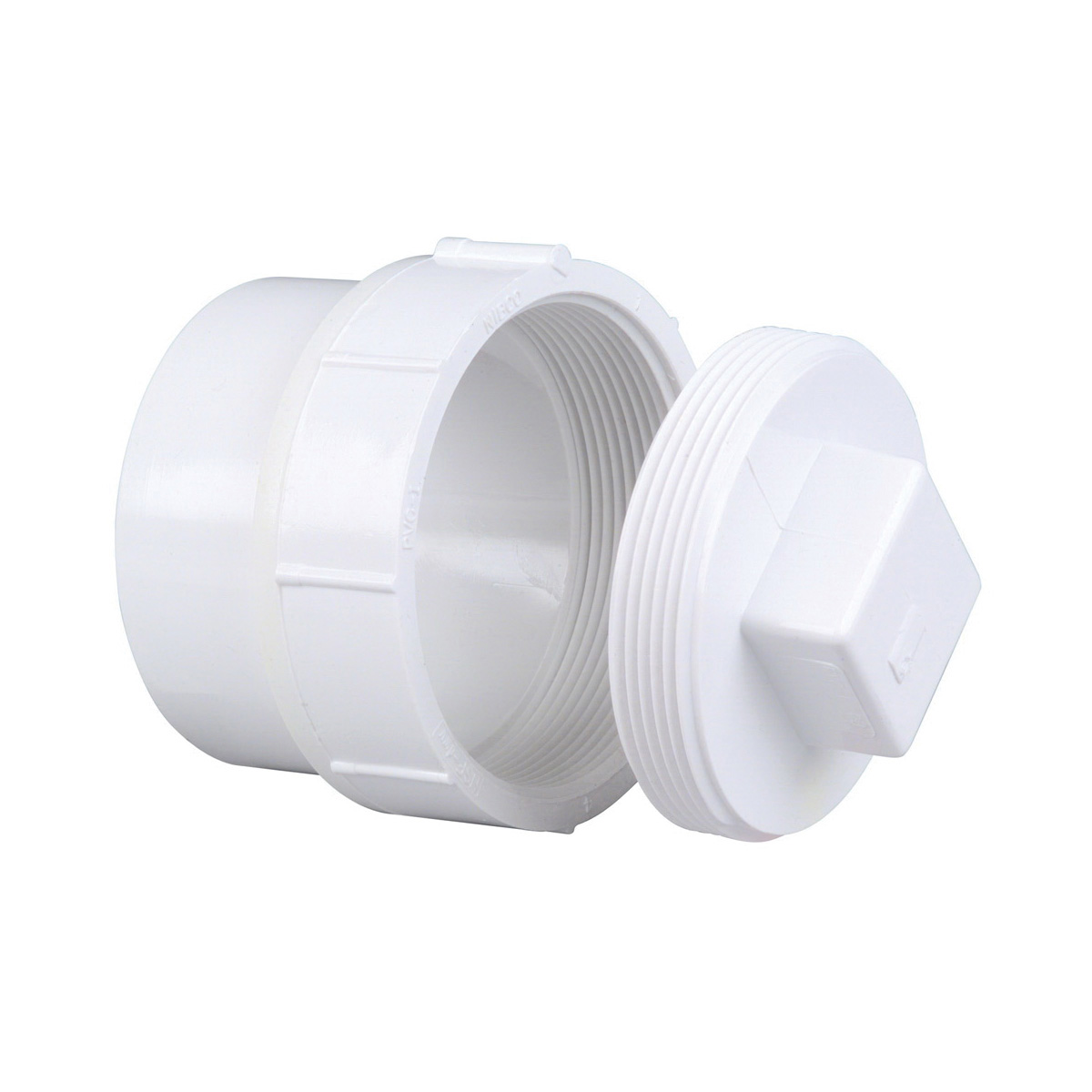 K169300 4816 DWV Cleanout Adapter With Plug, 3 in, Spigot, SCH 40/STD ...