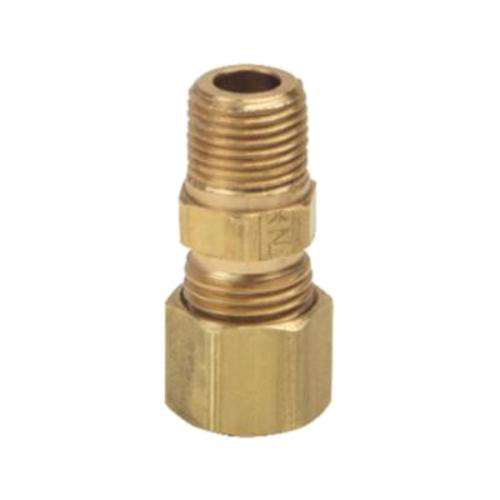 BrassCraft® 68-4-2X Tube Reducing Adapter, 1/4x1/8 in, CompressionxMNPT, Brass, Domestic | First ...