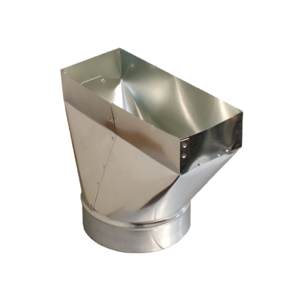 Snappy™ P5-307 Straight Register Boot, 7 in Dia, Galvanized, Steel ...