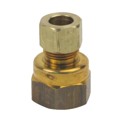 BrassCraft® 66-6-8X Tube Reducing Adapter, 3/8x1/2 in, CompressionxFNPT ...