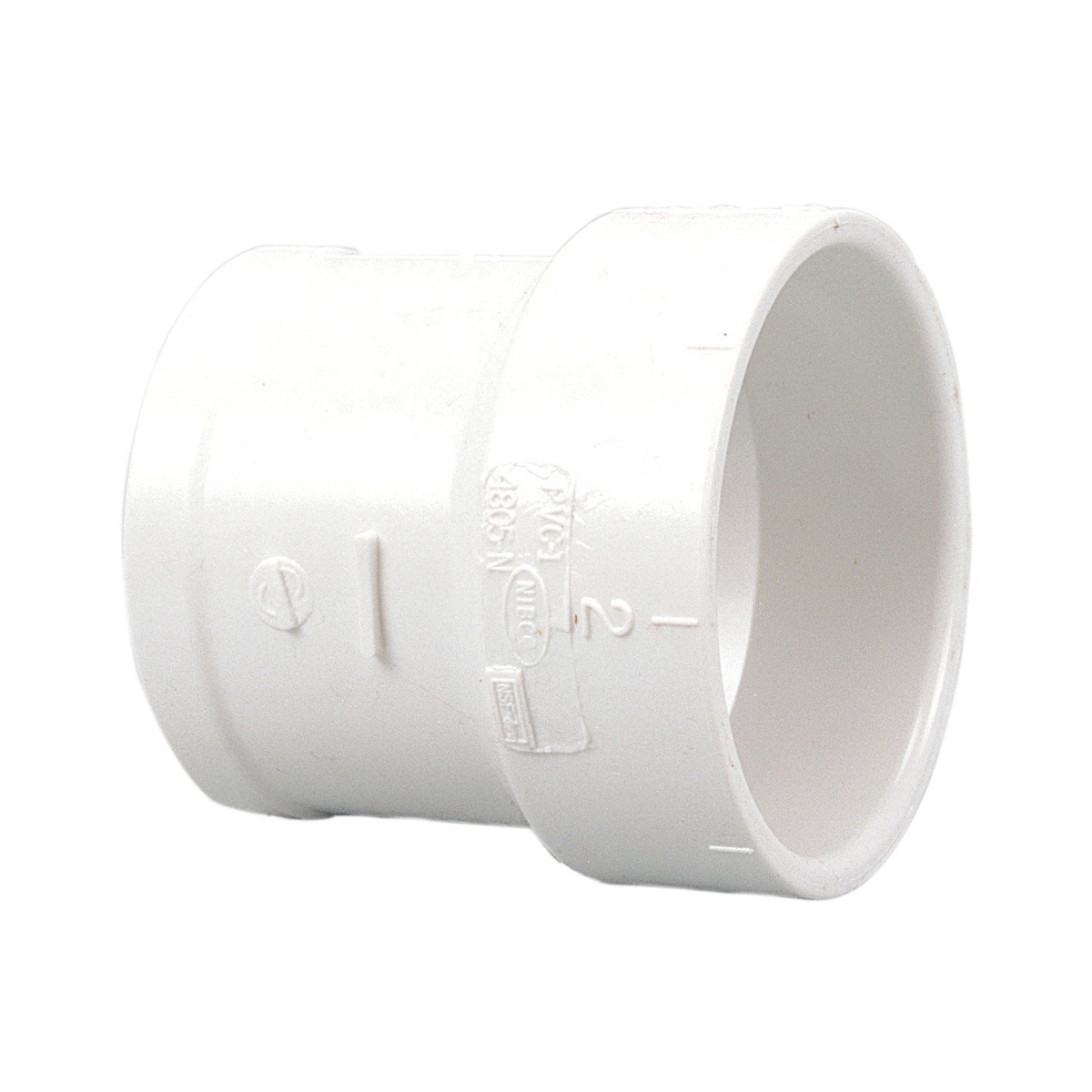 K041200 4805N DWV Soil Adapter, 4 in, Hub, PVC, Domestic | First Supply