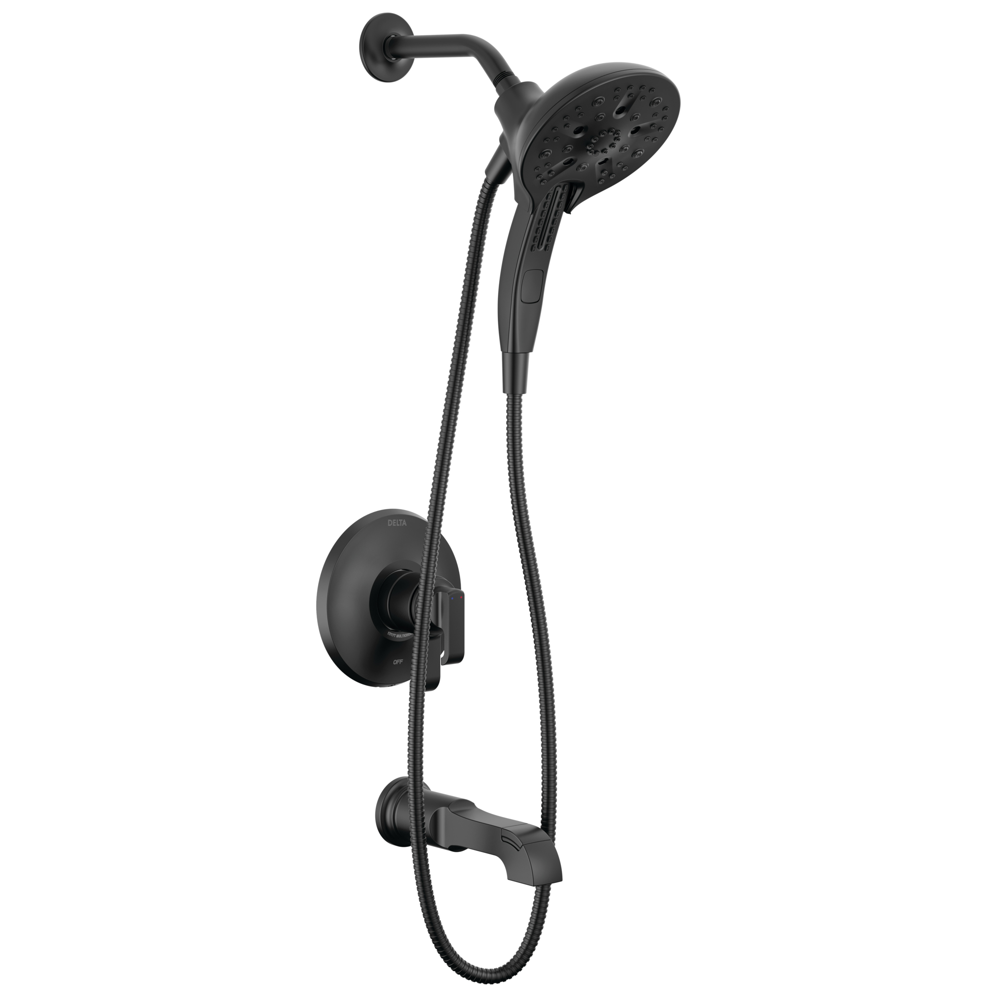 Delta® Tetra™ 17 Series Tub Shower Trim, Matte Black | First Supply
