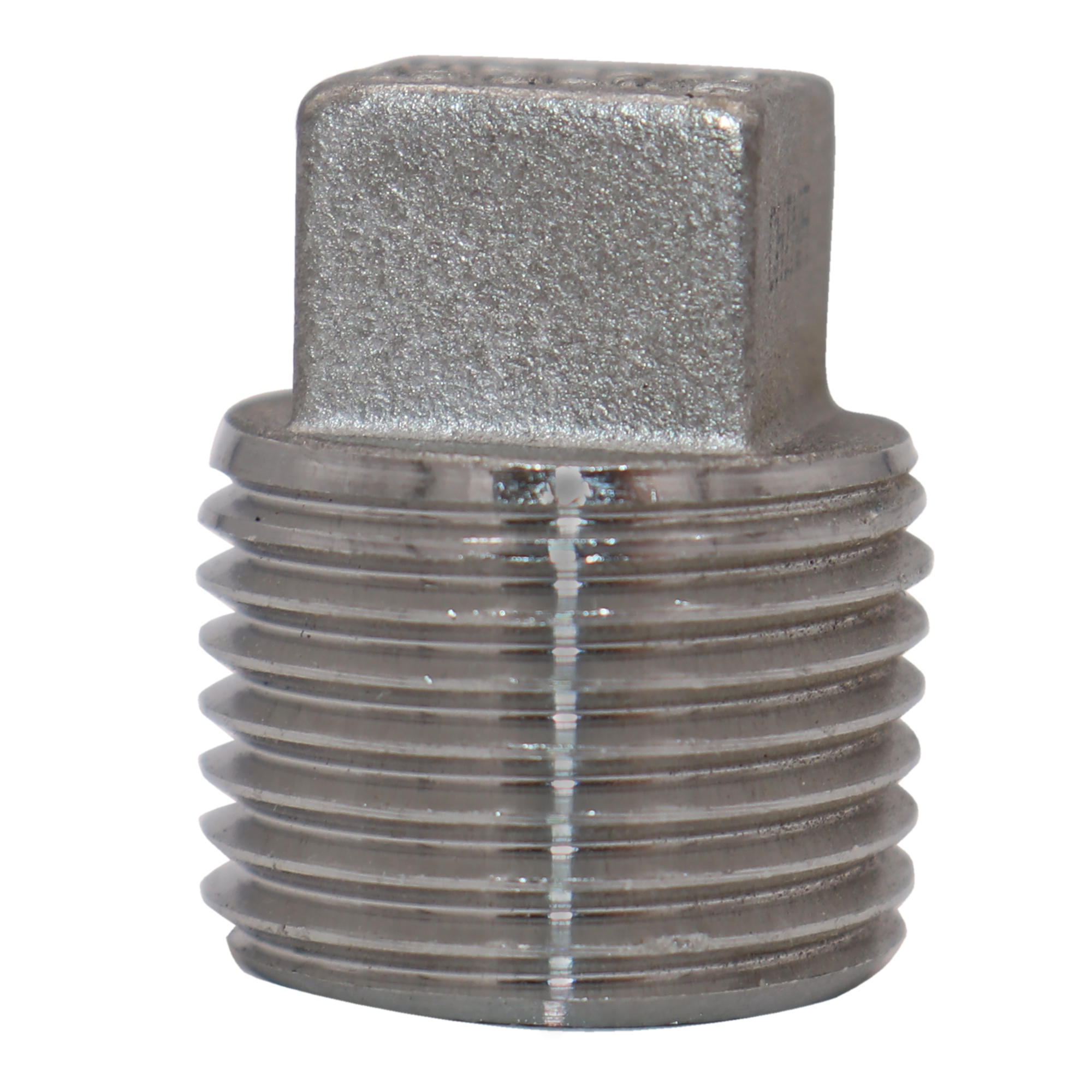 K417-08 Cored Square Head Plug, 1/2 in, MNPT, 150 lb, 304/304L ...