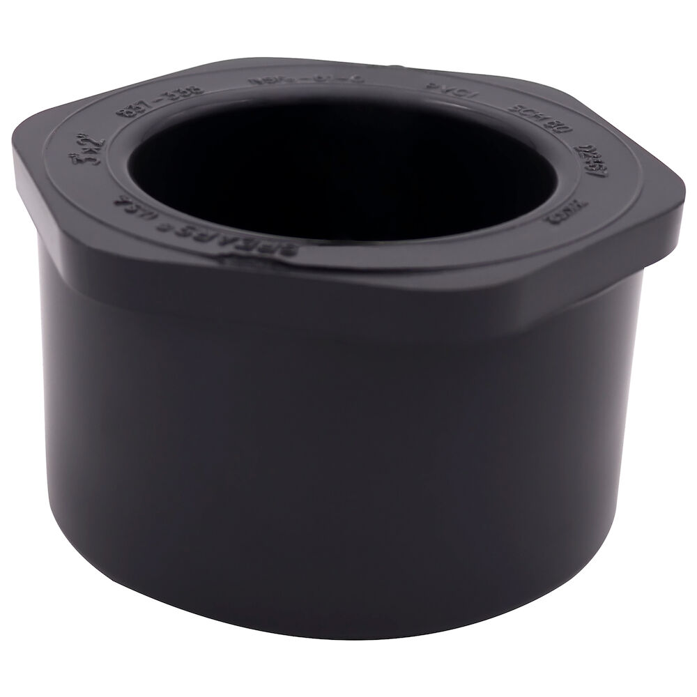 Spears® 837-338 Bushing, 3x2", SpigotxSocket, SCH 80/XH, PVC, Domestic ...