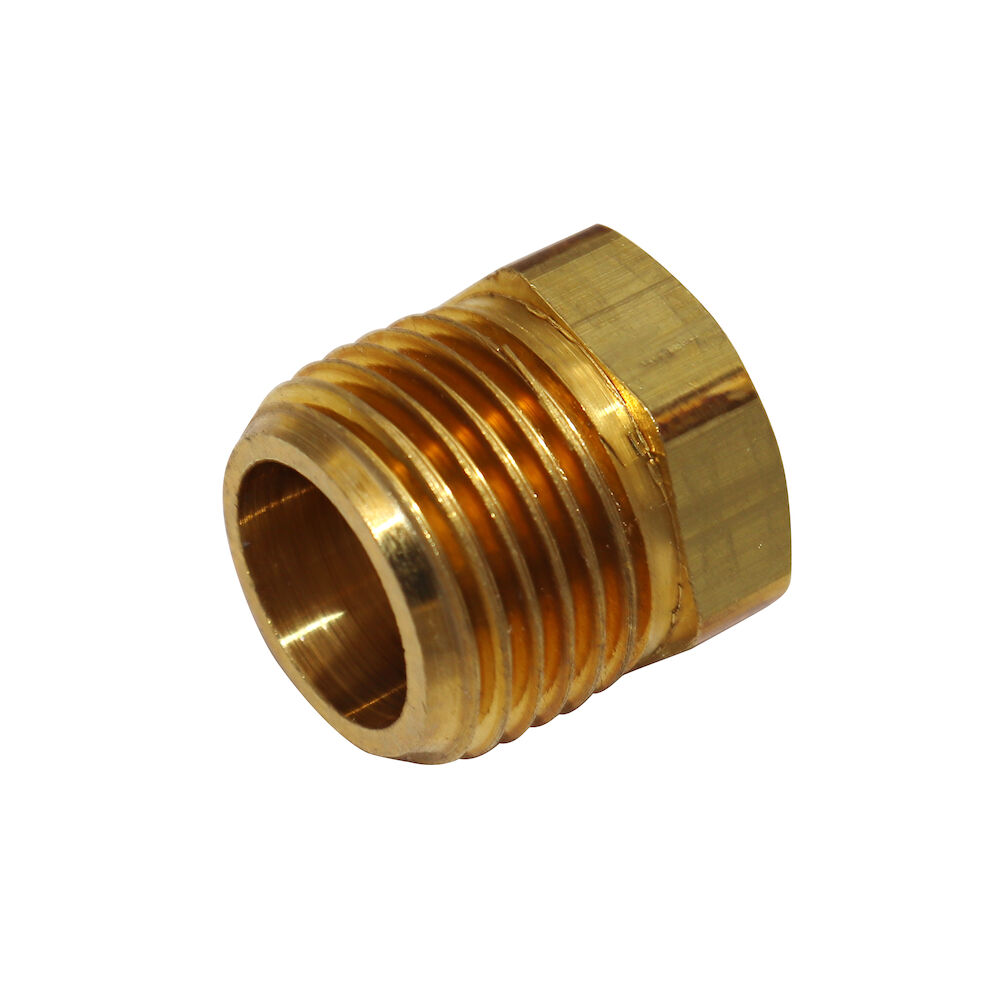 Hex Head Pipe Bushing, 1/2x3/8 in, MNPTxFNPT, 125 lb, Brass, Rough ...