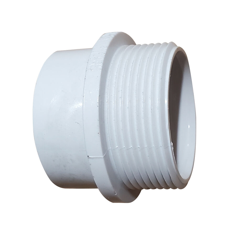 K032050 4804-2 DWV Adapter, 1-1/2 in, SpigotxMNPT, PVC, Domestic ...