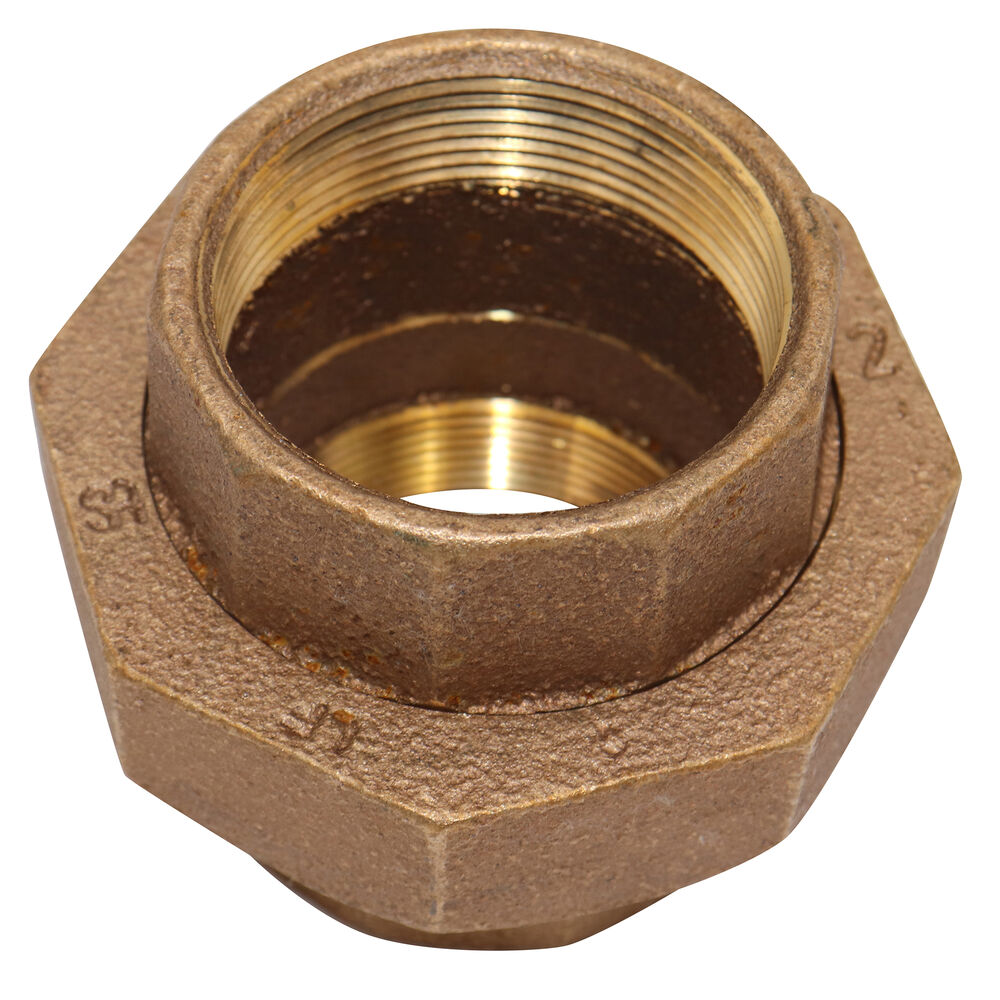 Pipe Union, 2", FNPT, 125 lb, Brass, Rough, Import | First Supply