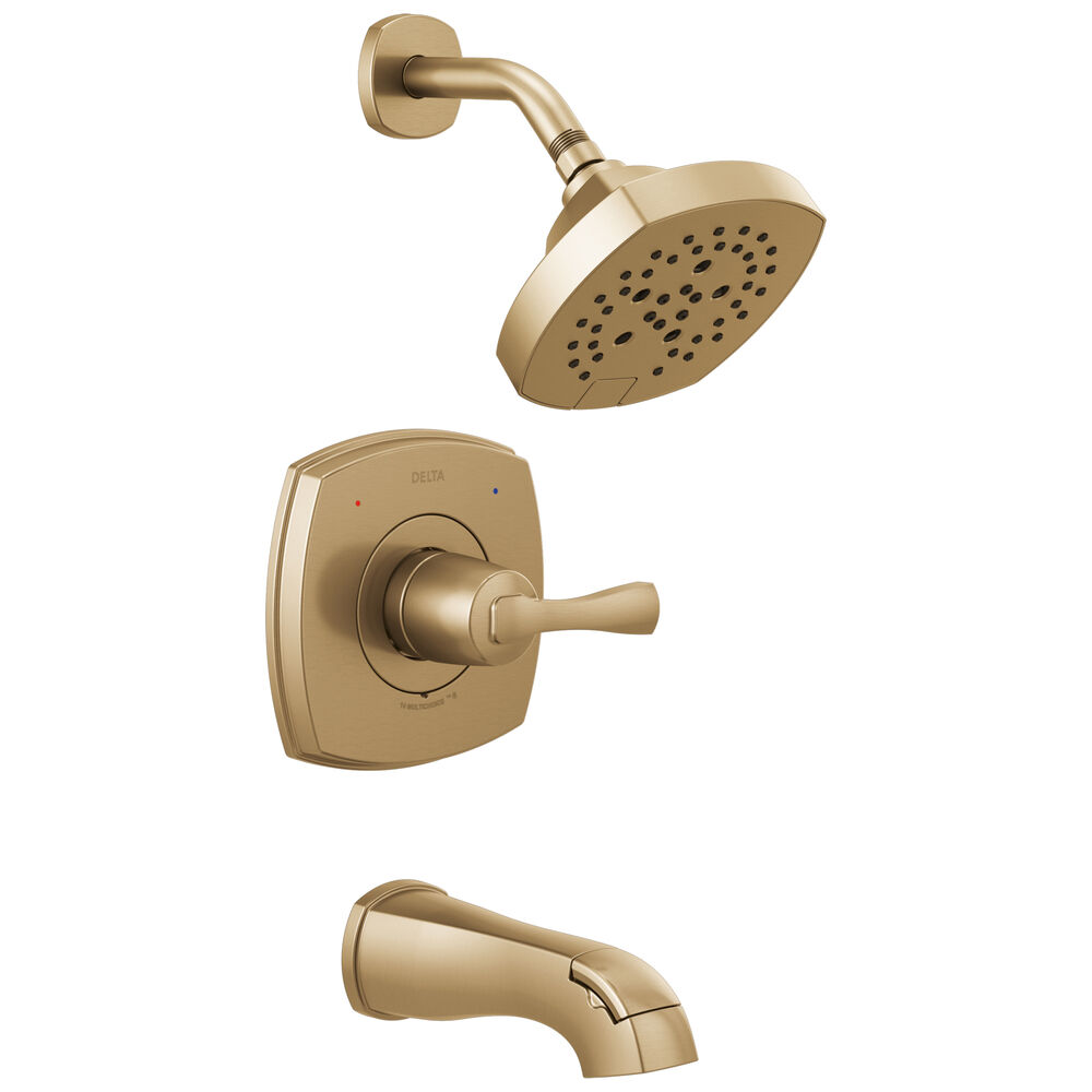 T14476-CZ-PR Delta Stryke® 14 Series Tub and Shower, Lumicoat ...