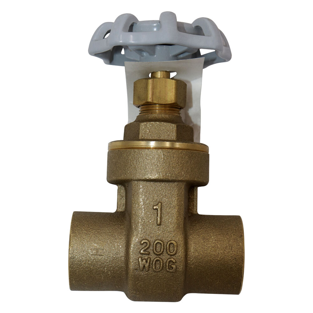 NIBCO® N00126A SI-8 Gate Valve, 1", Solder, Brass Body, Import | First ...
