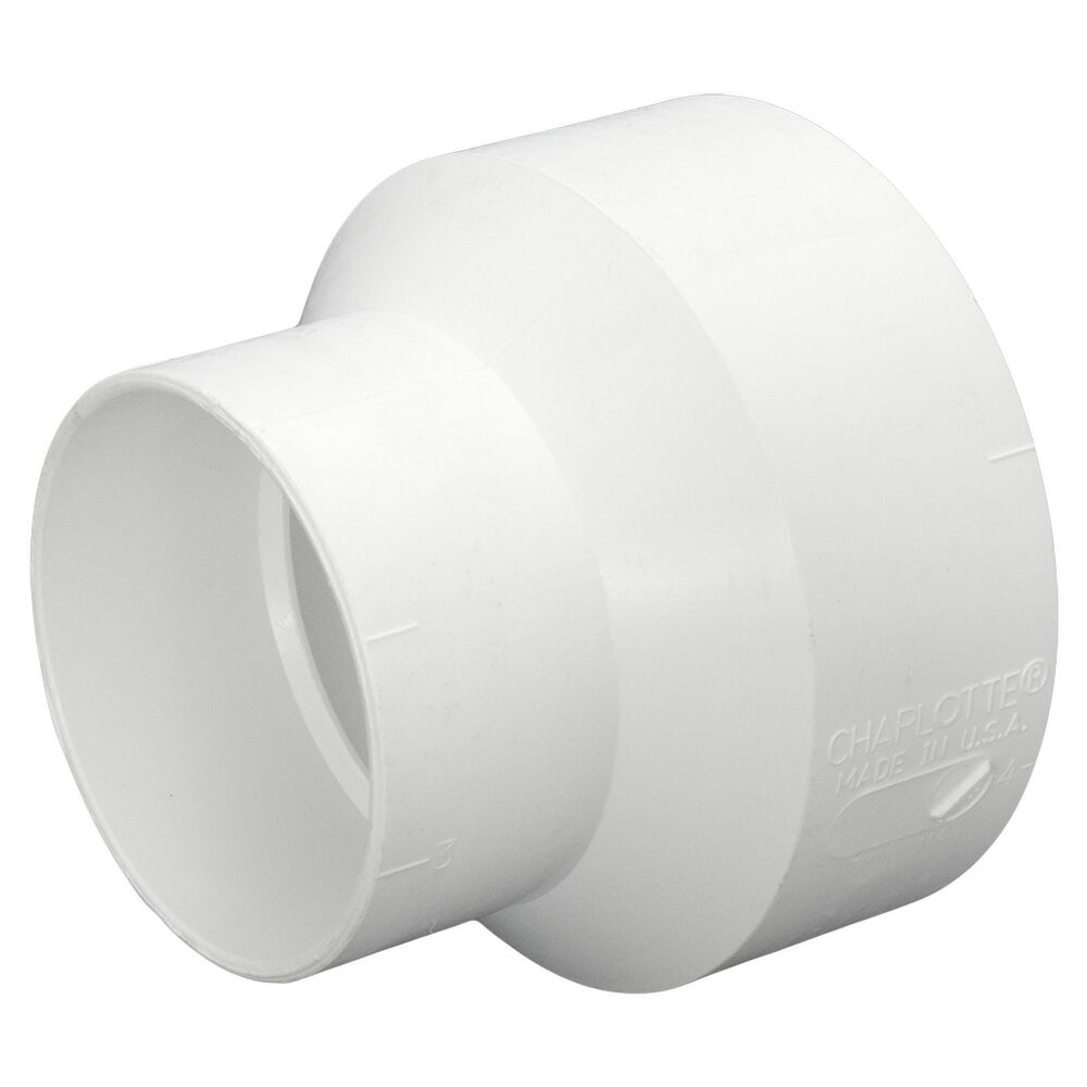 PVC 01102 Reducing Coupling, 4" x 3" Nominal, Hub End Style, SCH 30, PVC | First Supply