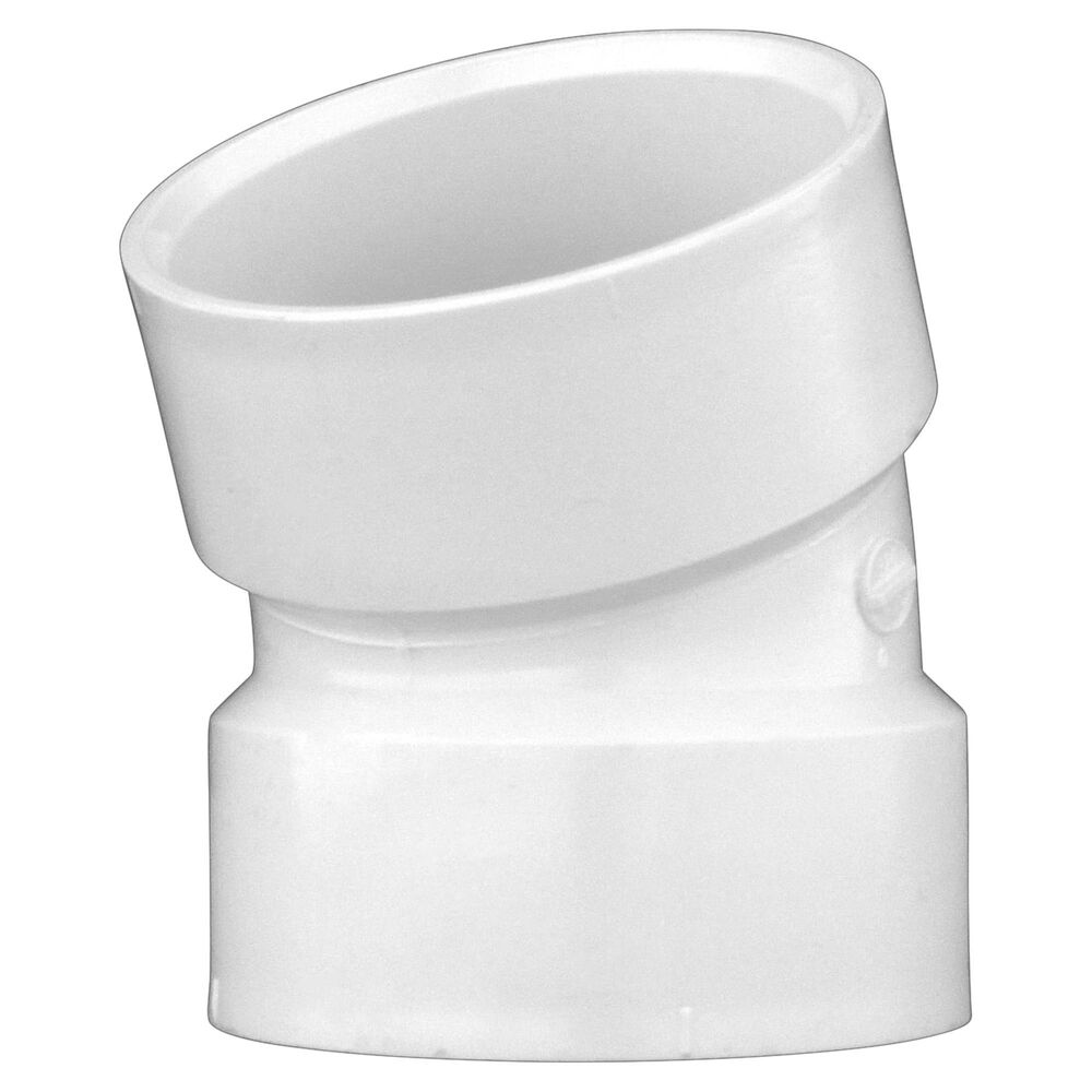 PVC 01324 22-1/2 deg Elbow, 3" Nominal, Hub End Style, SCH 30, PVC ...