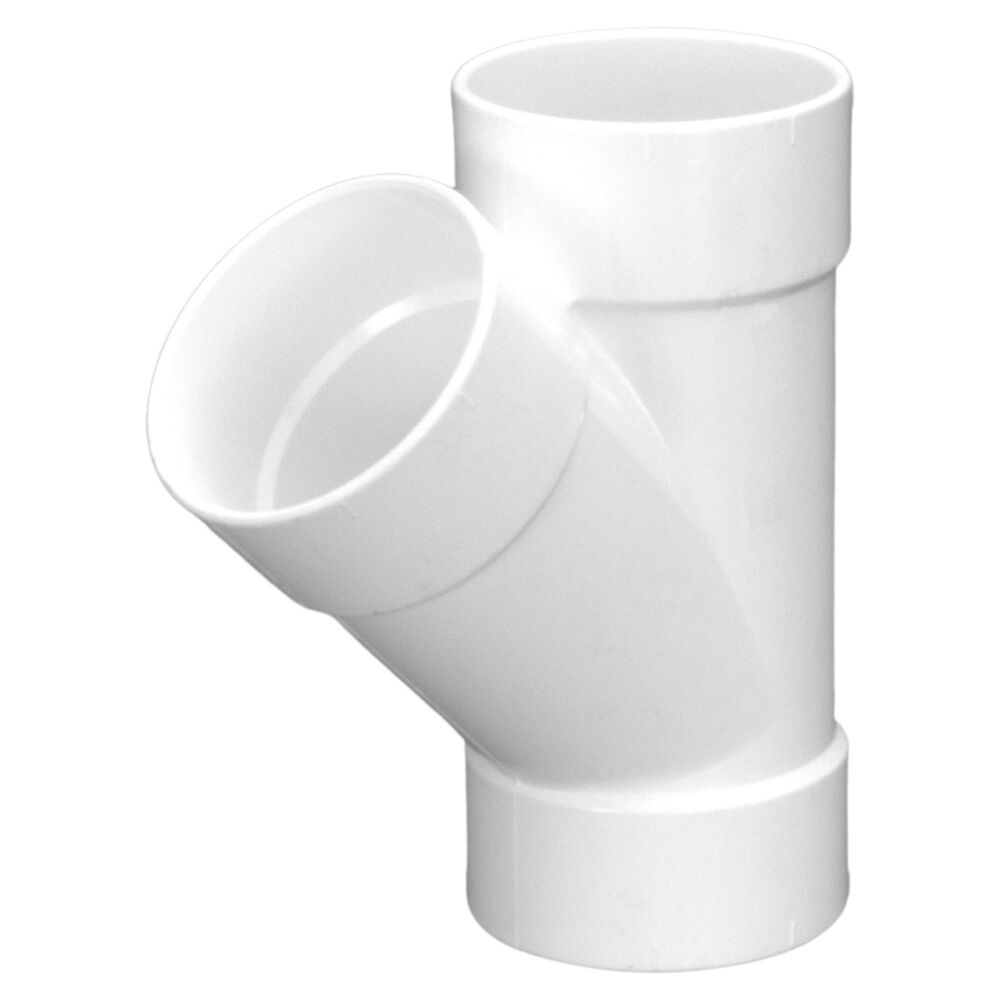 PVC 01600 Wye, 3" x 3" x 3" Nominal, Hub End Style, SCH 30, PVC | First Supply