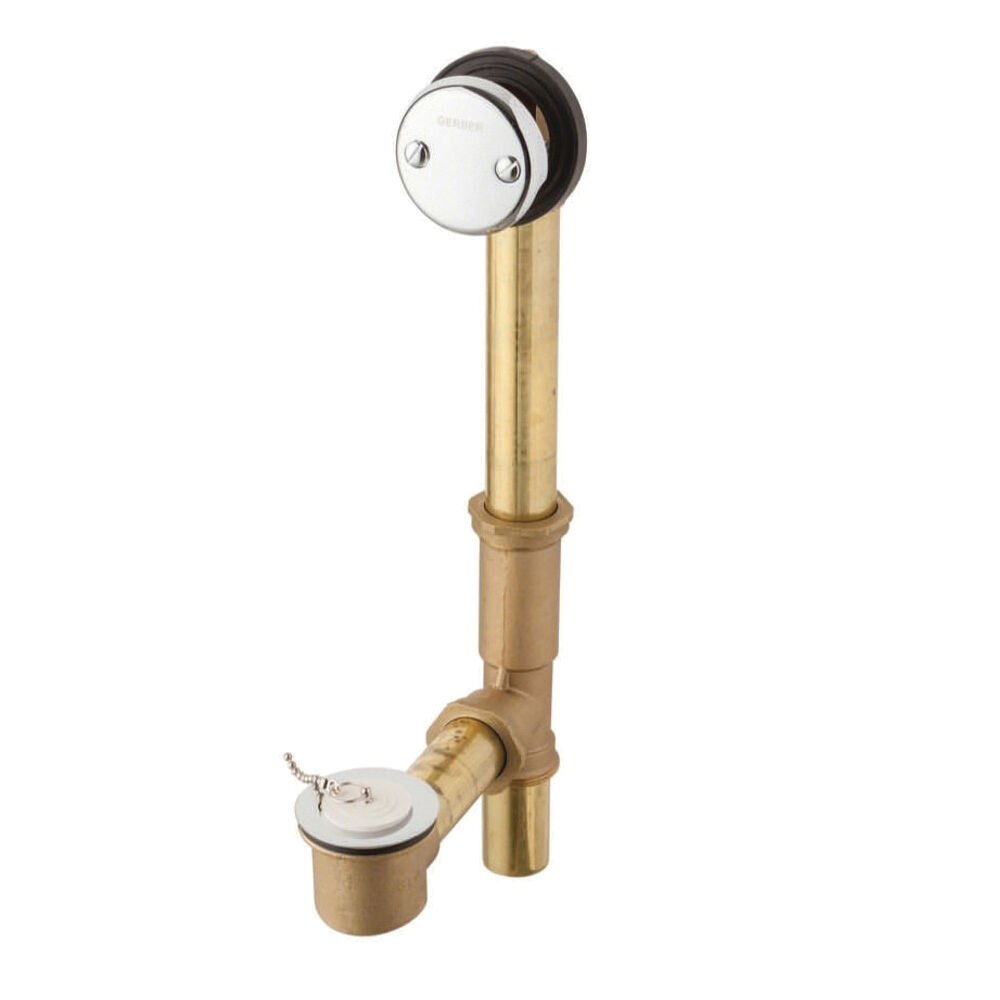 Gerber® G0041892 Classics™ Chain & Stopper Drain for Standard Tub ...