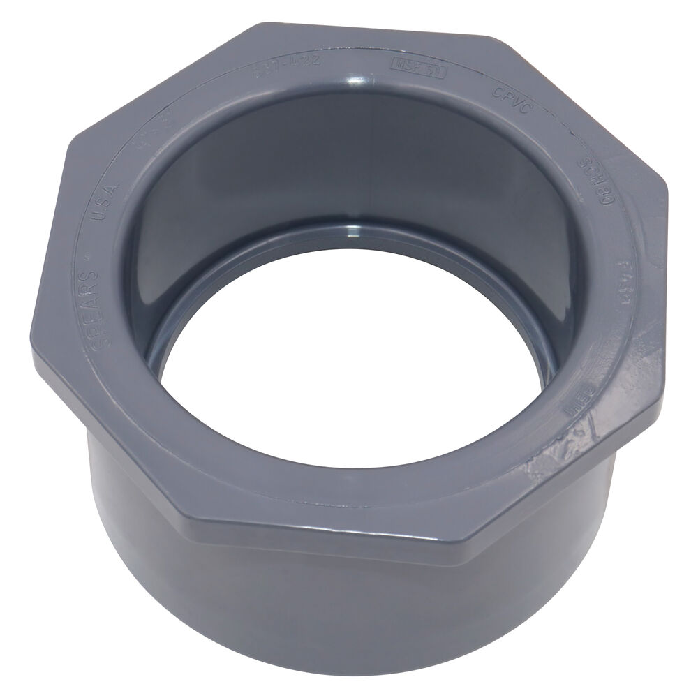 Spears® 837-422C Flush Reducing Bushing, 4x3 in, SpigotxSocket, SCH 80 ...
