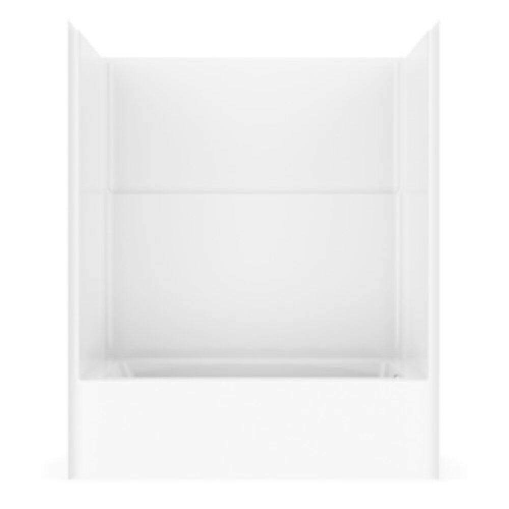 TS6032X R WHT 1-Piece Tub/Shower, 60" L x 76-3/4" H x 32-3/4" W, Right ...
