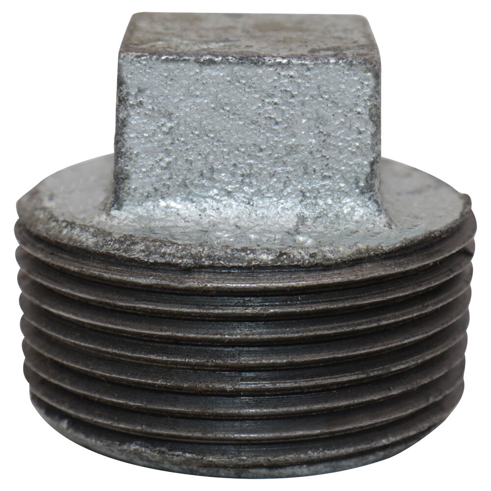 Anvil® 0819902487 Cored Square Head Plug, 1-1/4", Malleable Iron ...