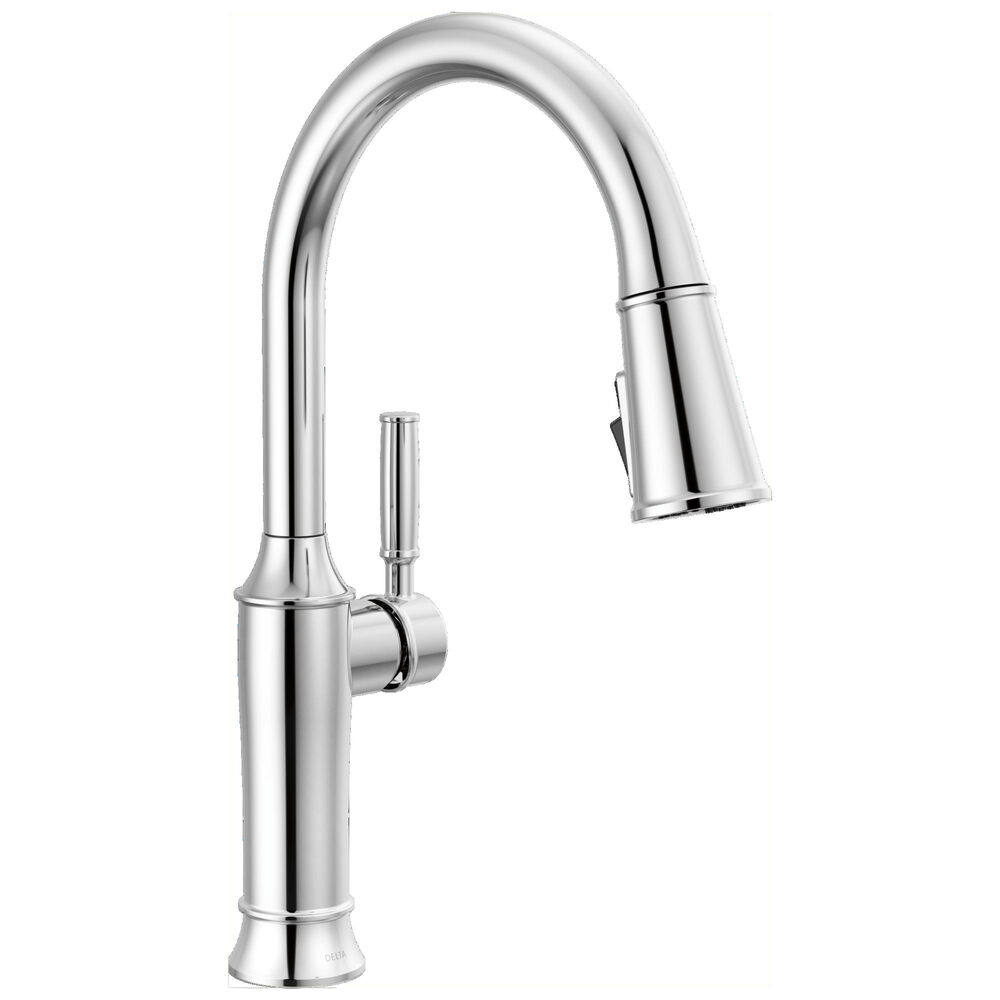 DELTA® 9184-PR-DST Renaldi™ Single-Handle Soft Touch Kitchen Faucet, 1. ...