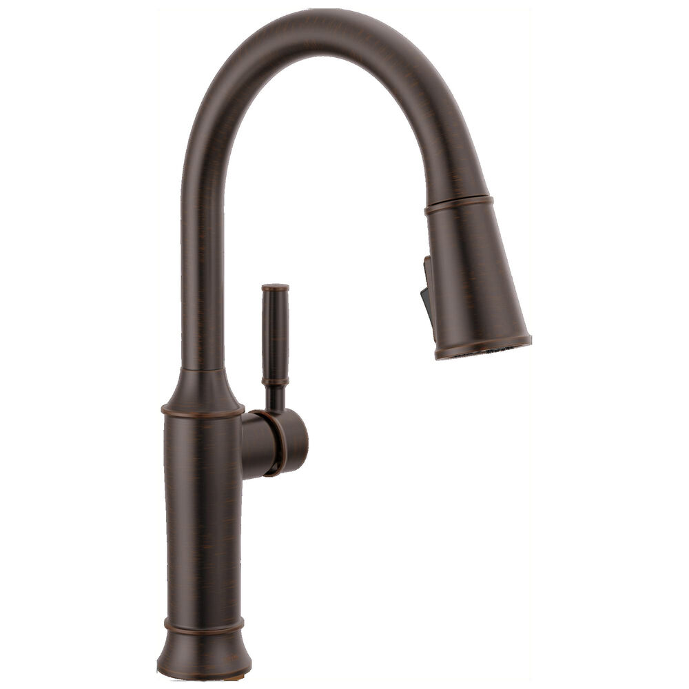DELTA® 9184-RB-DST Renaldi™ Single-Handle Soft Touch Kitchen Faucet, 1. ...