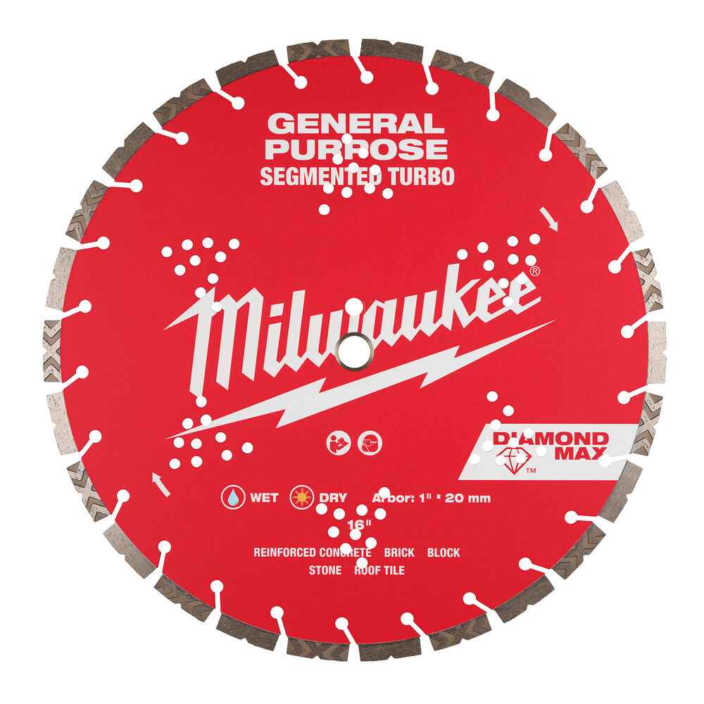 Milwaukee® Tool 49-93-9016 DIAMOND MAX™ Segmented Turbo General Purpose ...