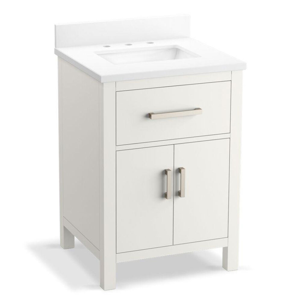 Kohler® 40637-BD1-0 Kresla™ Vanity Cabinet with Sink and Top, 24" OAW ...