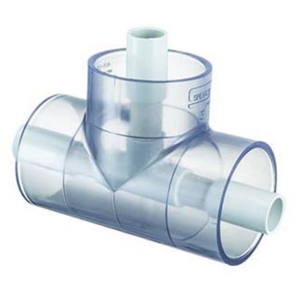 Spears® DC01-C010-A030 Double Containment Tee, 1 x 1 x 3 in, CPVC x ...