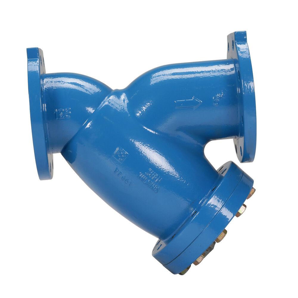 Zurn® Wilkins 6-FSC FSC Wye Strainer w/ #20 Mesh Strainer Screen, 6 in, 18" OAL, Flange ...