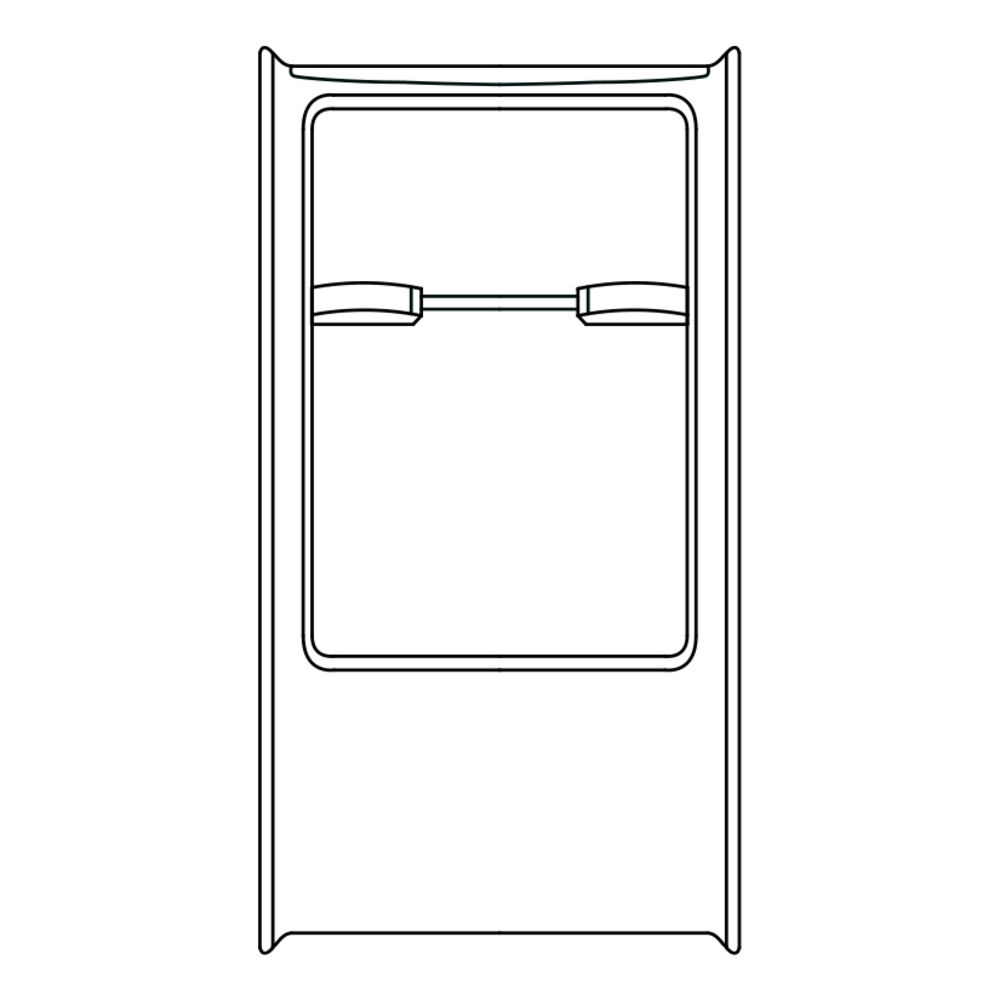 Sterling 62022100-0 Advantage™ 36x67" Shower Back Wall, Vikrell, White ...