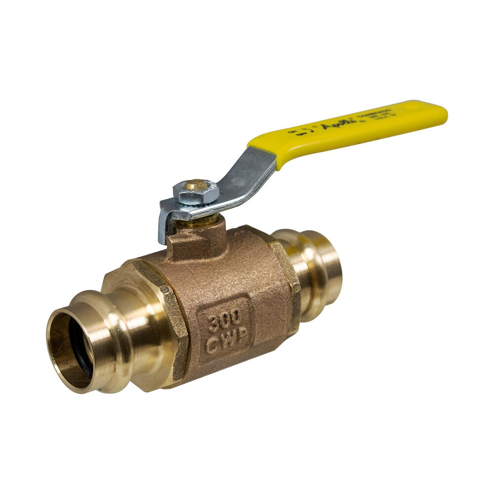 Apollo™ 77W14601A 77W-A 1-1/4" Heavy Pattern Ball Valvel, Press End ...