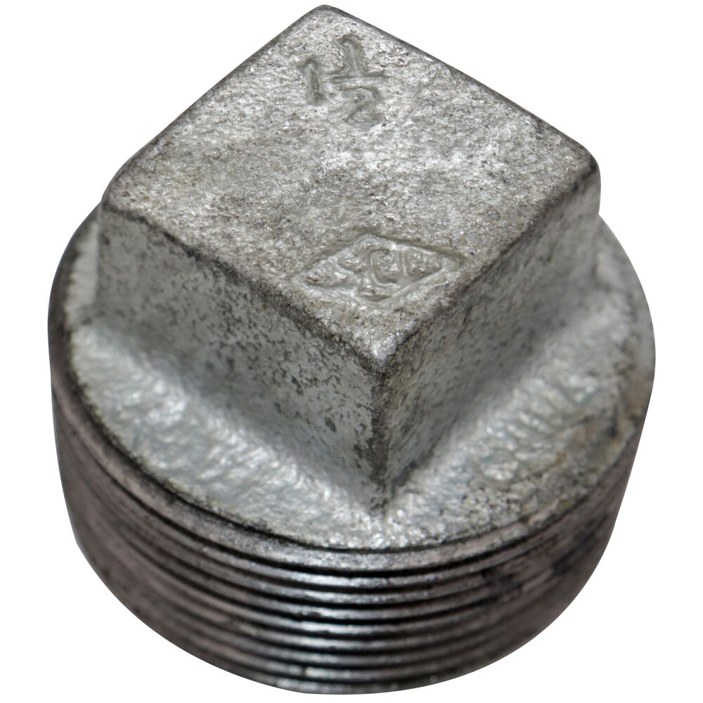 Anvil® 0819902529 Cored Square Head Plug, 1-1/2", Malleable Iron ...