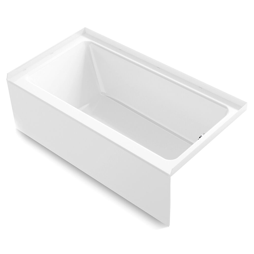 Sterling 71611120-0 WHT Forum™ 60x32" ADA Alcove Bath w/ Apron, Right ...