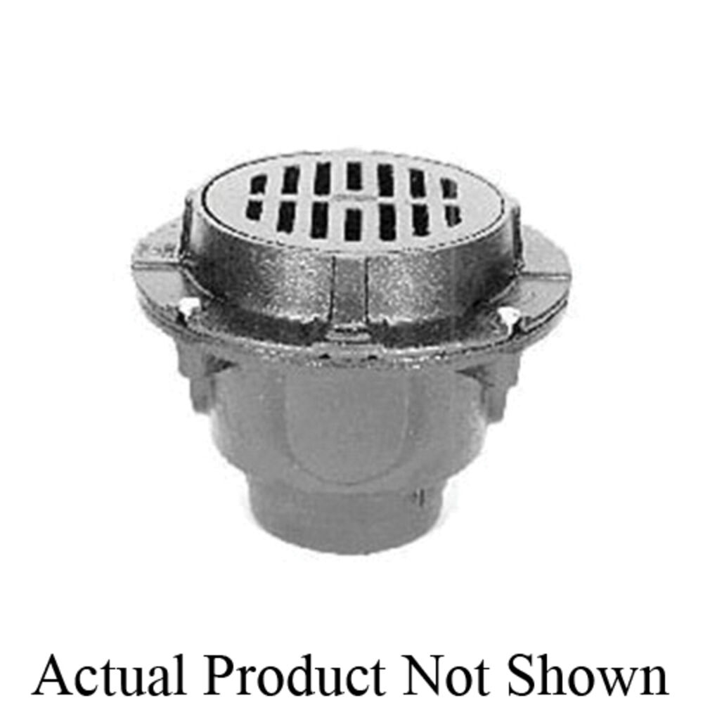 Zurn® Z511-3NL Heavy Duty Area Drain, 3" Outlet, Compression Gasket ...