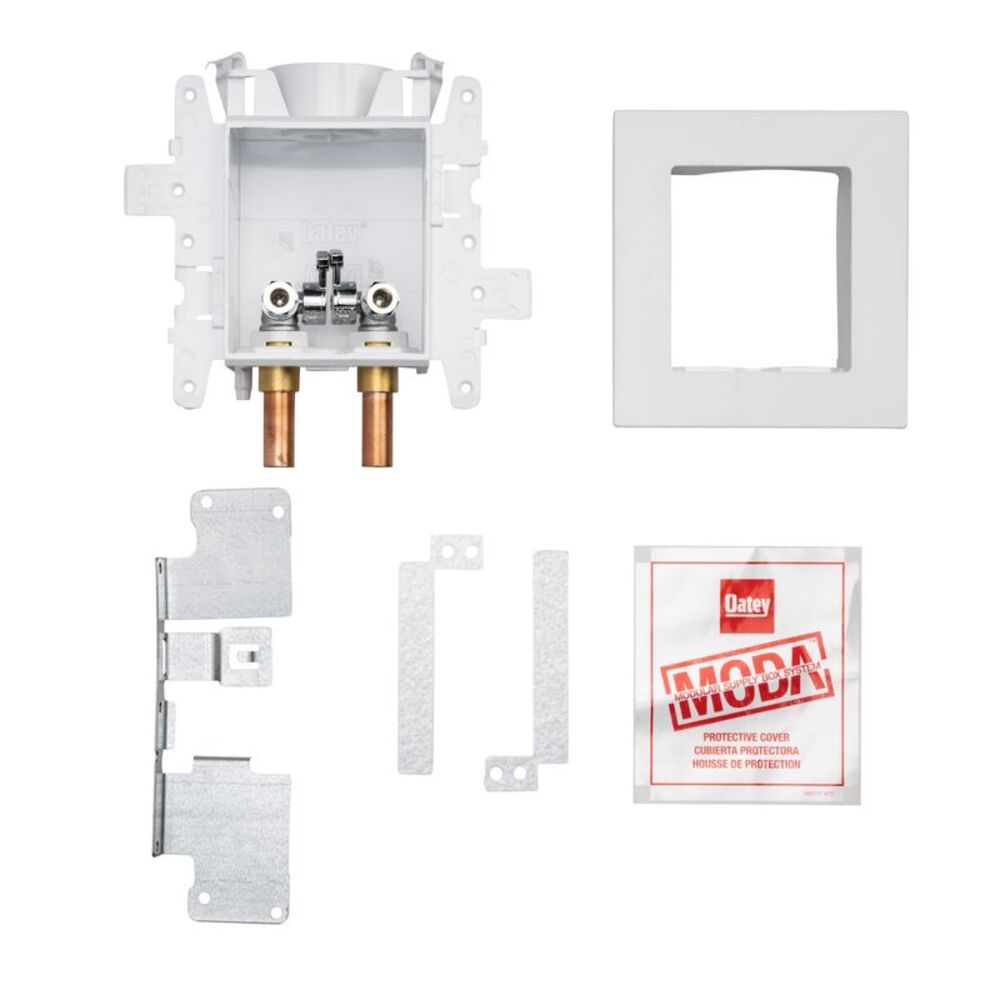 Oatey® Moda™ 37392 2-Valve Fire-Rated Lavatory Supply Box With ...