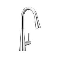 Moen® 7864 Pull-Down Kitchen Faucet, Sleek™, 1.5 gpm, Chrome Plated, 1 ...