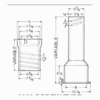 Tyler Pipe 562-S 6850 2-Piece Valve Box, 10-1/4" Diax27 to 37 ...