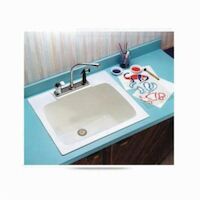 ELM® MUSTEE 10 Utility Sink, 25" W x 13-3/4" D x 22" H, Durastone ...