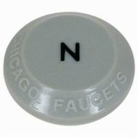 Chicago Faucet® 216-578JKNF "N (Nitrogen)" Index Button, Plastic ...
