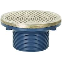 852-4LNRPK Adjustable Floor Cleanout With Ring and Strainer, 4 ...