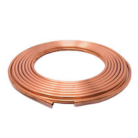 3/4" Nominal, Type K Water Tubing, 7/8" OD x 100' L, Coil, Copper Tube ...