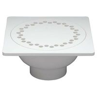 FD2381-PVC Bell Trap Drain, 3 x 4" Outlet, Solvent Weld Connection, PVC ...