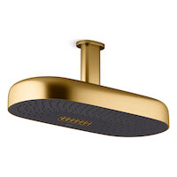 Kohler® 26297-2MB Statement™ Oval 14" 2-Function Rainhead with Katalyst ...