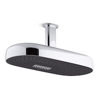 Kohler® 26297-CP Statement™ Oval 14" 2-Function Rainhead with Katalyst ...