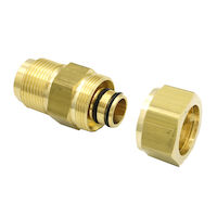 6020 3/4" Male Compression Fitting, MNPT Split System Assembly, Brass ...