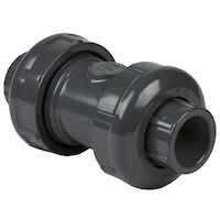 2222-030 True Union Regular Style Ball Check Valve, 3 in, Socket, PVC ...