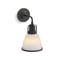 Kohler® 32281-SC01-BLL Light Sconce, (1) CFL Lamp, 120 V, Matte Black ...