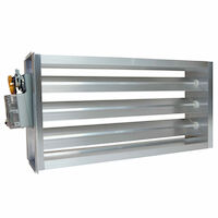 8X22 ND 8"x22" Rectangular Motorized Damper w/ LED, Bottom Mounted ...