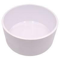 311-0006 DWV Cap, 6", Hub, SCH 40/STD, PVC | First Supply