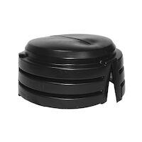 ADS® 1567AA Solid Split End Cap, For Use w/ Single Wall Pipe, 15", HDPE ...