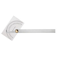 27912 Protractor, Stainless Steel, 0 to 180 Degrees, 6" L | First Supply
