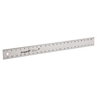 4002 Heavy Duty Straight Edge Ruler, Aluminum, 24" L | First Supply